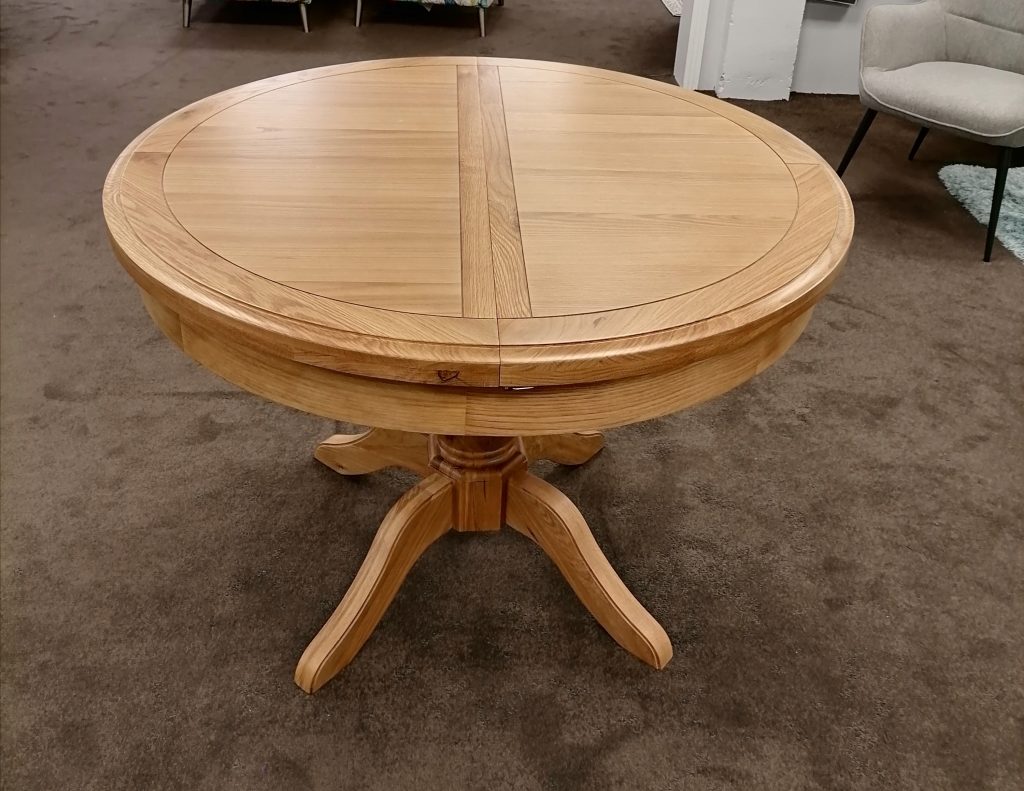 Saoirse 1.1m Extendable Round Dining Table | Lane Brothers Homestore