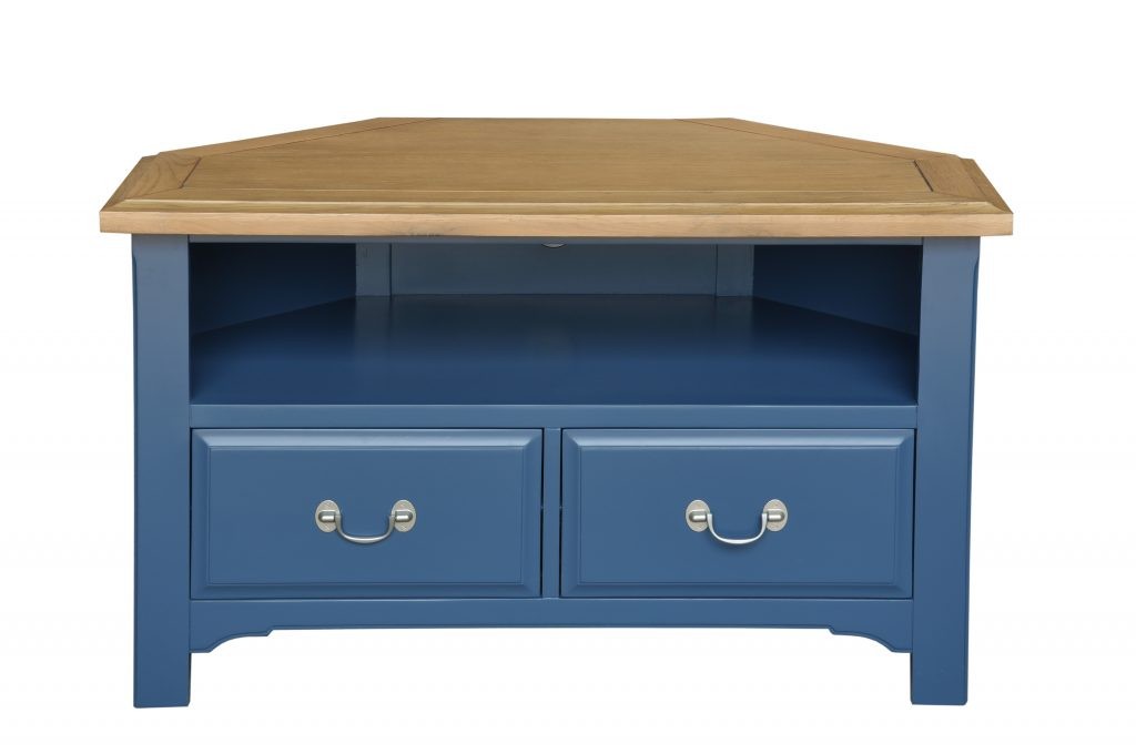 Marine Bleu Corner TV Unit | Lane Brothers Homestore